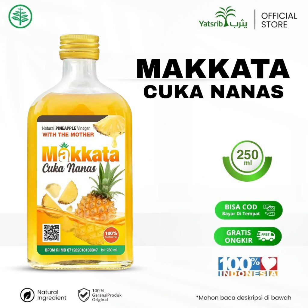 Jual Makkata Cuka Nanas Natural Pineapple Vinegar 250 Ml | Shopee Indonesia