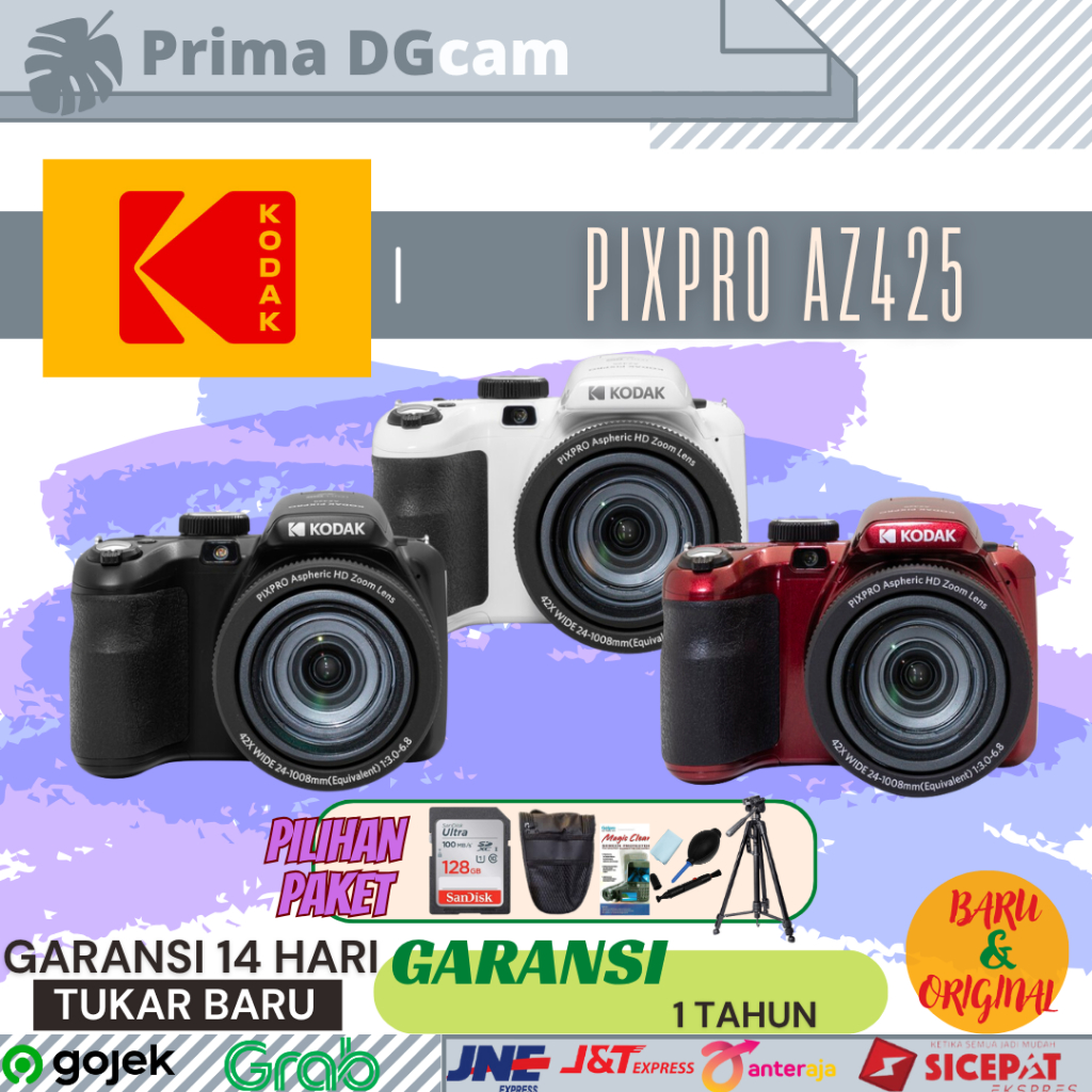Jual Kodak PIXPRO AZ425 Digital Camera 20MP With 42x Optical Zoom Lens ...