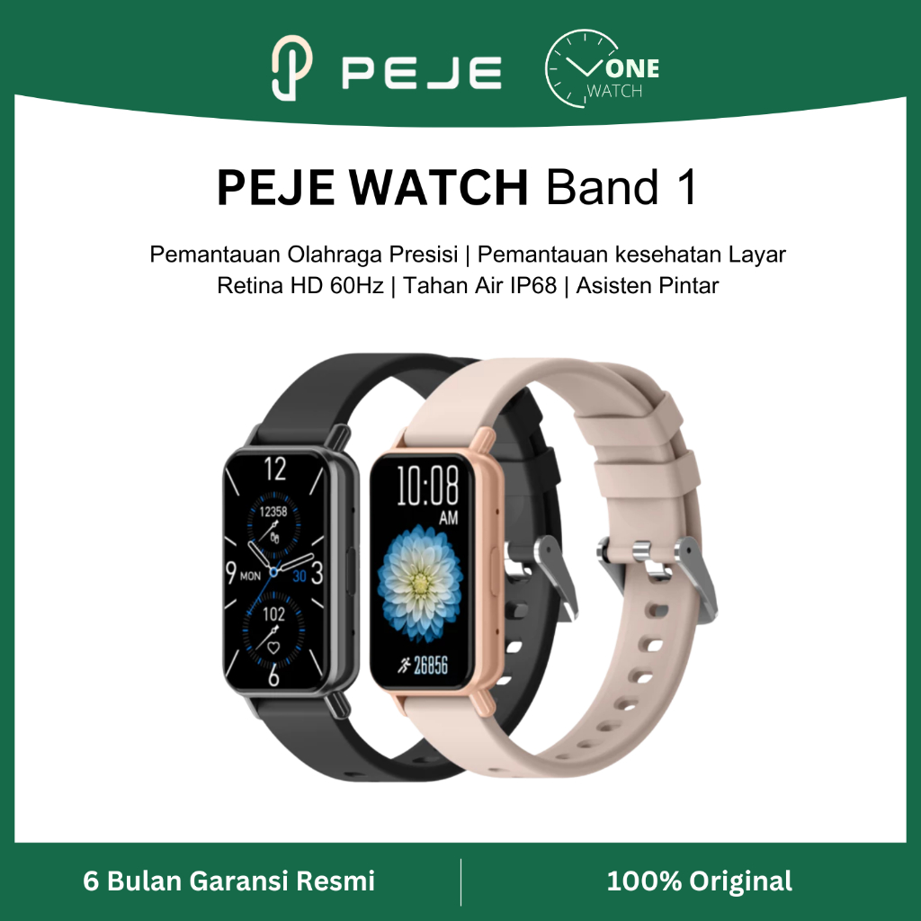 Jual PEJE Band1 Smart Band Bluetooth Call Health Management Waterproof ...