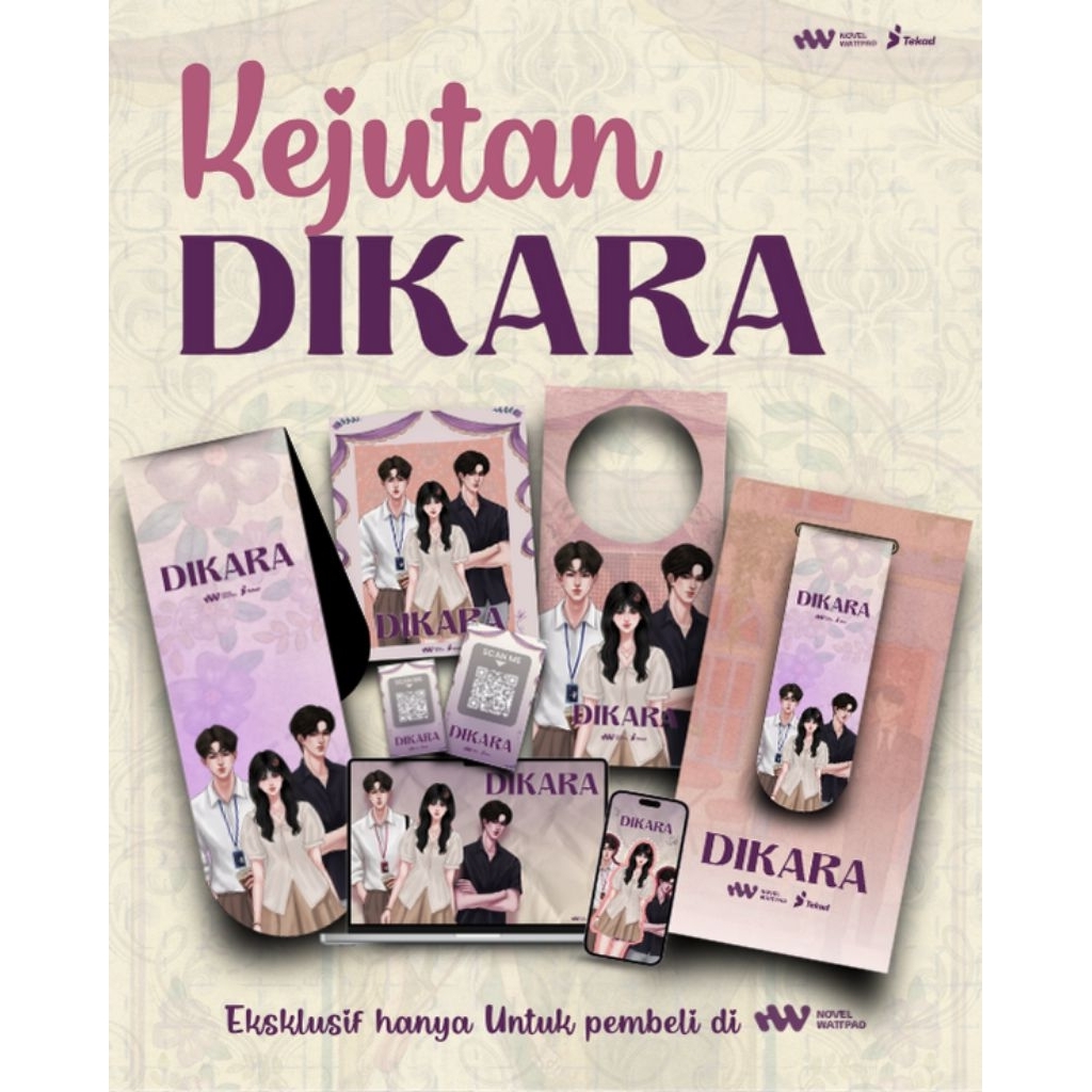 Jual Novel Dikara + Nafia Tekad Novelwattpad | Shopee Indonesia