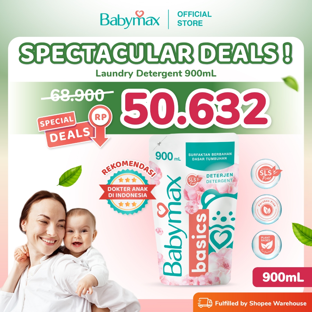 Jual Babymax Basics Detergent 900mL (isi 1 pcs) - Deterjen Bayi - Baby ...