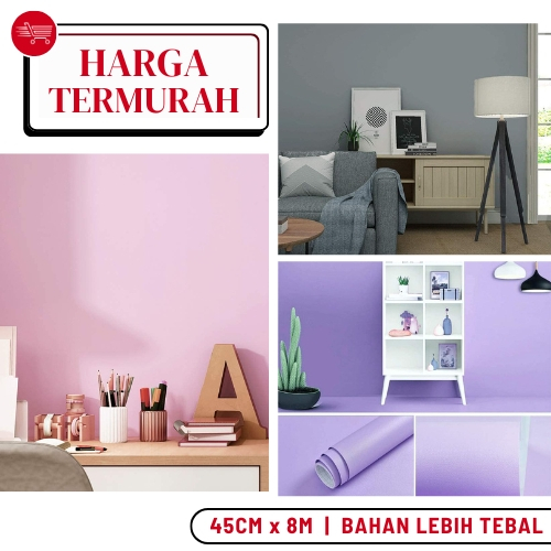 Jual [COD 10M] Wallpaper Dinding Polos Wallpaper Dinding Kamar Polos ...