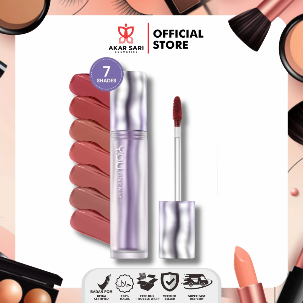 Jual YOU CLOUD PAINT MATTE LASTING - Lip Cream Matte Lip Matte | Shopee ...