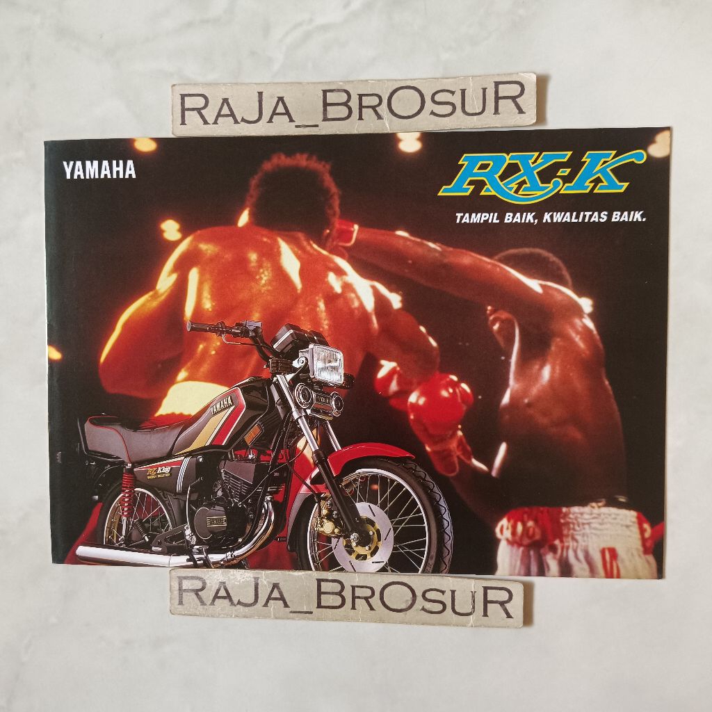 Jual Poster brosur katalog leaflet jadul lawas Yamaha RX King Cobra Bibir Merah 3KA 1991-1992 ...