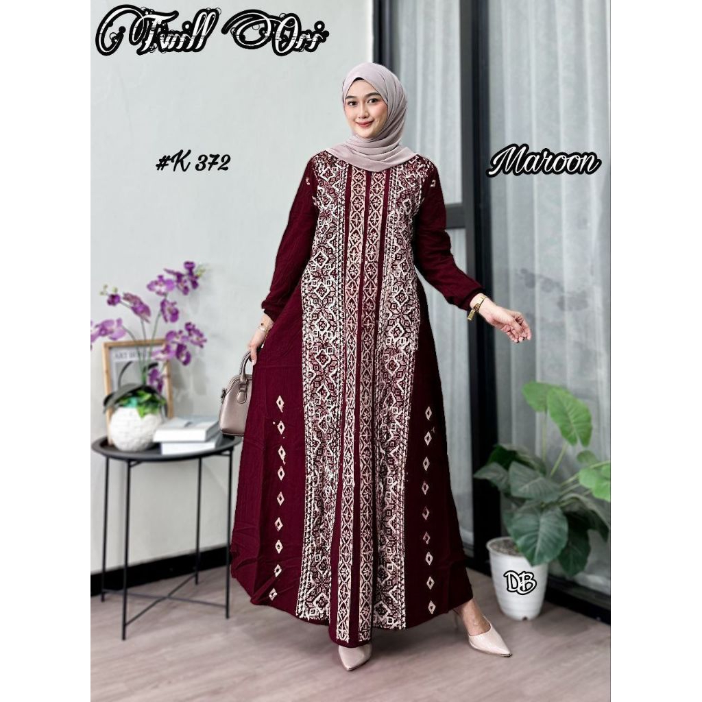 Jual MEIFA BATIK Gamis Cantik Terbaru Twill Ori | Shopee Indonesia