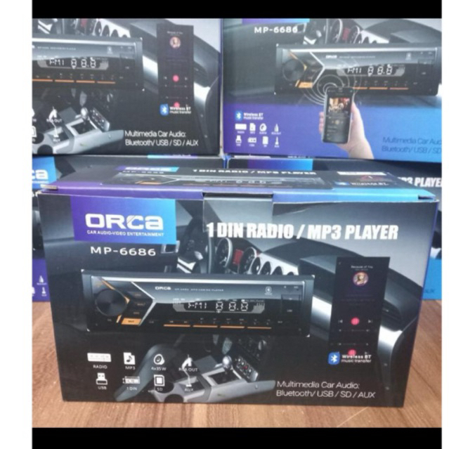 Jual Tape Mobil Single Din USB Bluetooth Orca | Shopee Indonesia