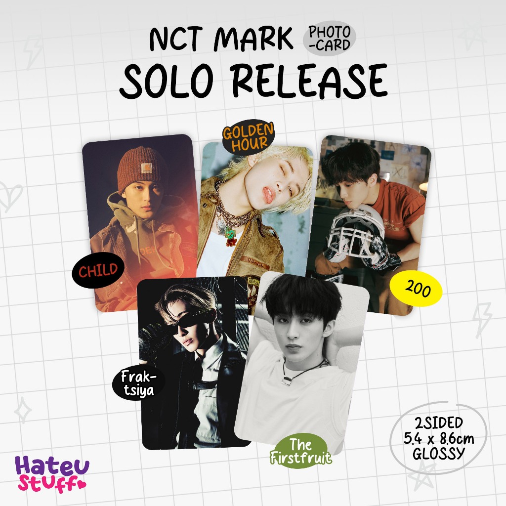 Jual NCT Mark Unofficial Photocard The Firstfruit, Fraktsiya, 200, Golden Hour, Child | Shopee ...