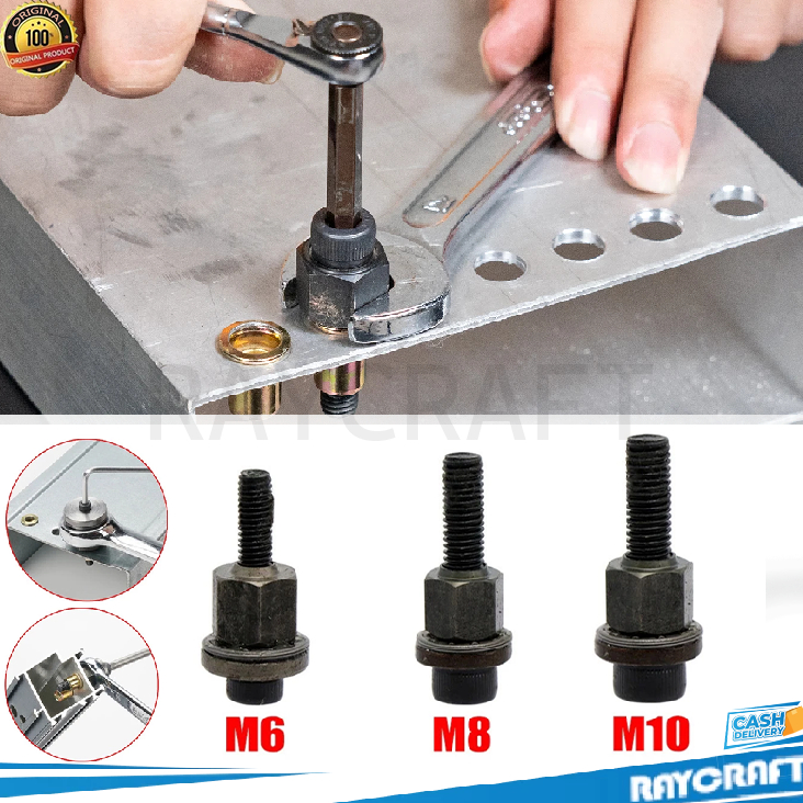 Jual HIFESON Kepala Hand Rivet Nut Gun Manual Riveter Rivnut 3 PCS ...