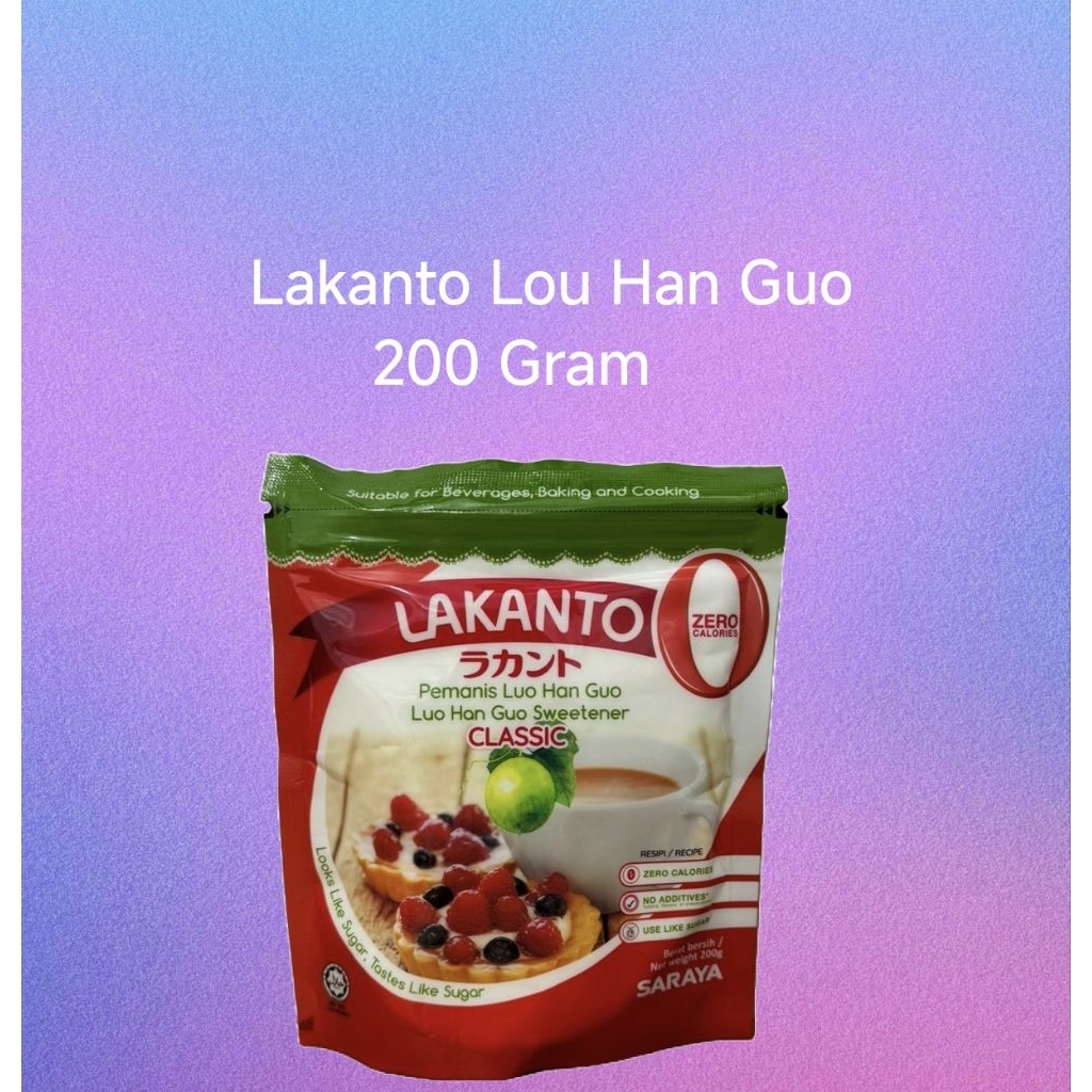 Jual Lakanto Lou Han Guo 200 Gram Pemanis Luo Han Guo Sweetener Monk ...