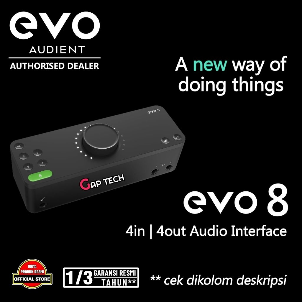 Jual Evo Audient Evo 8 / Evo8 - 4in | 4out Audio Interface / Sound Card ...