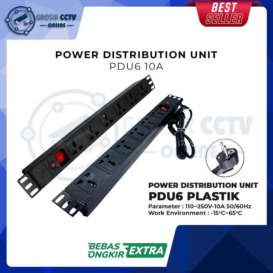 Jual PDU 6 Lubang Untuk Rack Server / Power Distribution Unit 6 Port ...