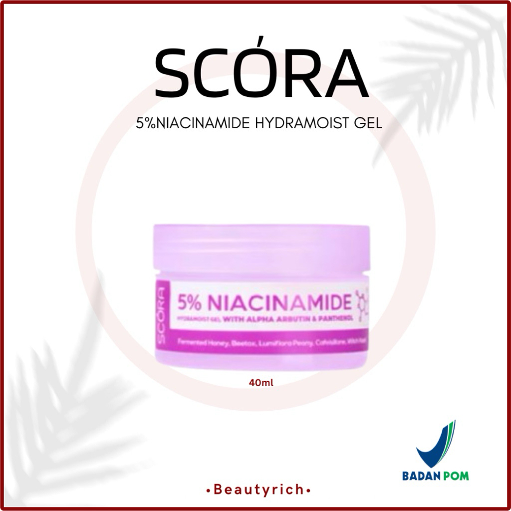 Jual SCORA 5% Niacinamide Hydramoist Gel 40ml Pelembab Wajah yang Mencerahkan Kulit Memperbaiki ...
