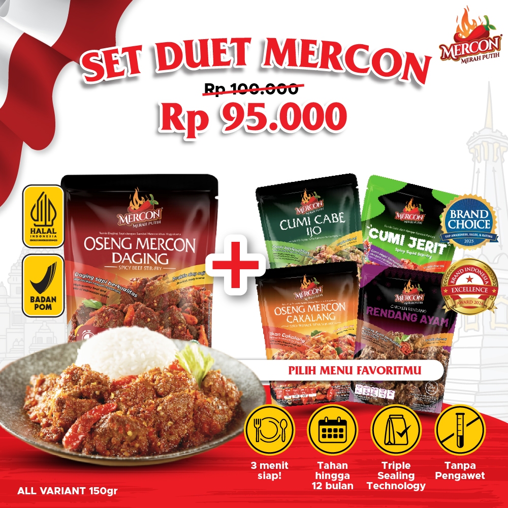 Jual [JAMINAN HARGA TERMURAH] - Mercon Merah Putih - Set Duet Mercon ...