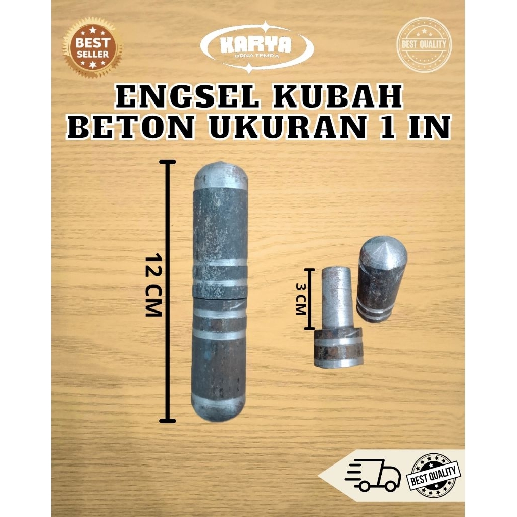 Jual Engsel bubut beton kubah ukuran 1 inch / engsel pagar | Shopee ...