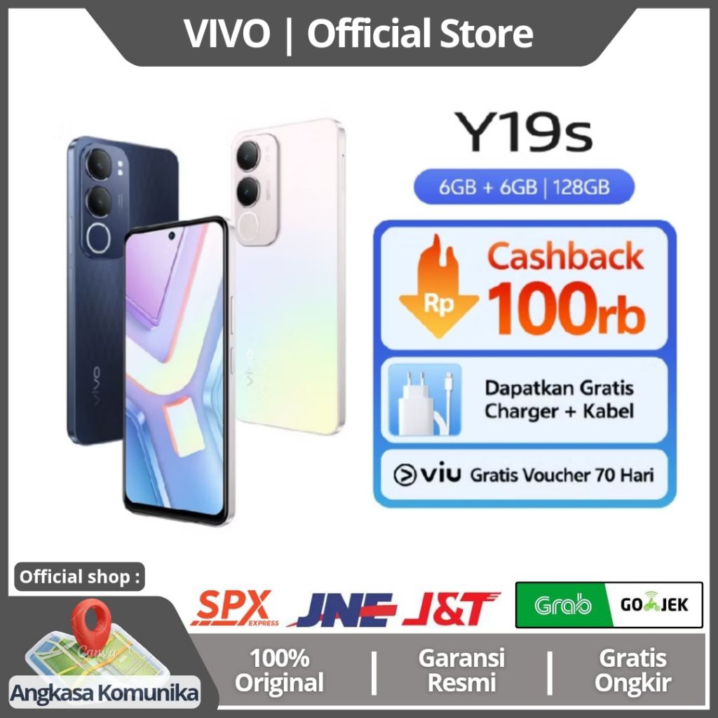 Jual Vivo Y19s Pro 4G {4/64} {4/128} {6/129} 50mp Camera 6000mAh batre ...