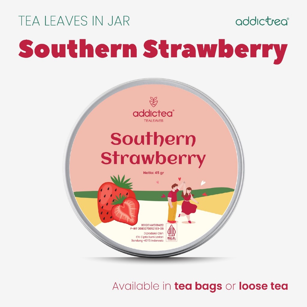 Jual Addictea Special Tea Leaves - Black tea Southern Strawberry ...