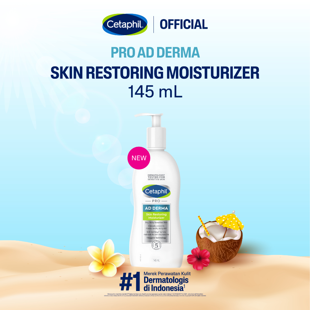 Jual Cetaphil Pro AD Derma Skin Restoring Moisturizer 145ml dengan Ad ...