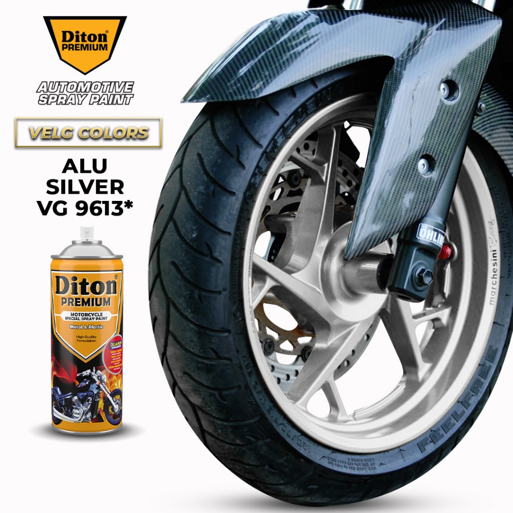 Jual Cat Semprot DITON PREMIUM Paket Velg Warna Alu Silver (9120,9124 ...