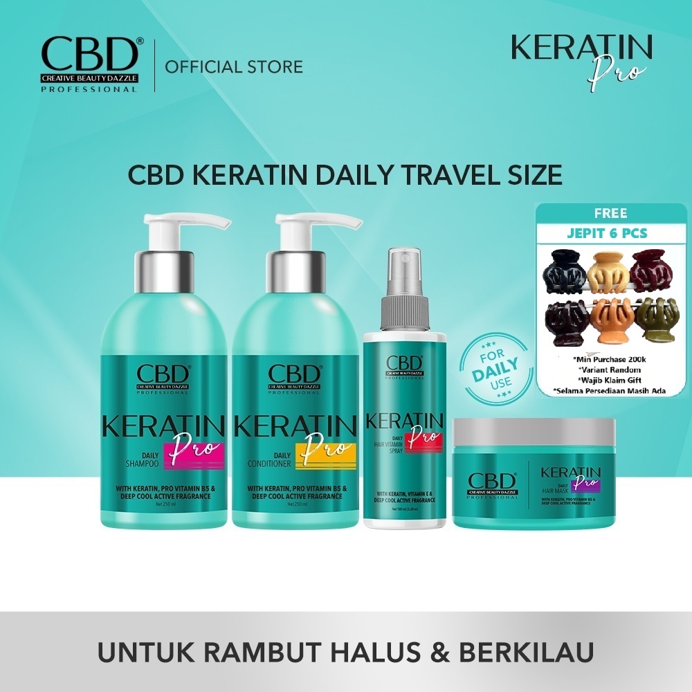 Jual CBD Professional Keratin Pro Daily Treatment Travel Size 250ml ...