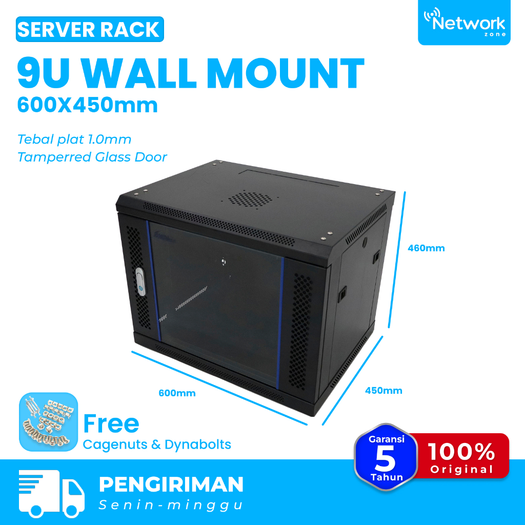 Jual Rack Server 9U Wall Mount 600x450mm | Shopee Indonesia