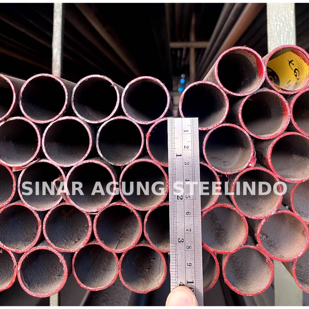 Jual Pipa hitam 1 inch x 2mm x 6m / Pipa hitam 1 inci tebal 2mm ...
