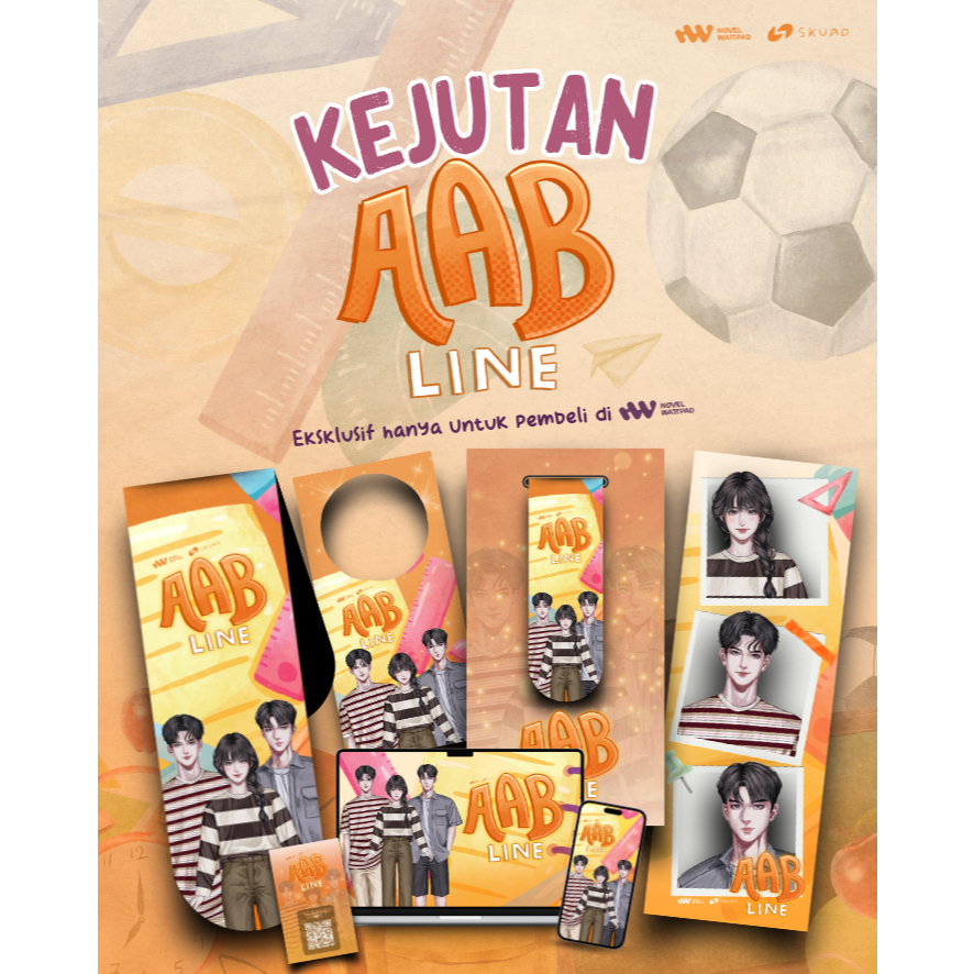 Jual Novel AAB Line + Ilza Zainatul Skuad Novelwattpad | Shopee Indonesia