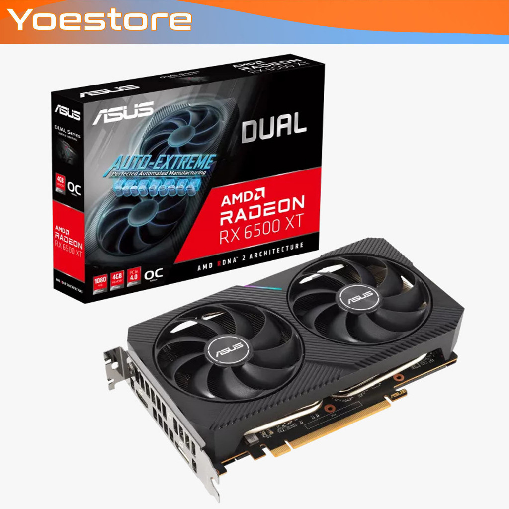 Jual ASUS Dual Radeon™ RX 6500 XT V2 OC Edition 4GB GDDR6 | Shopee ...