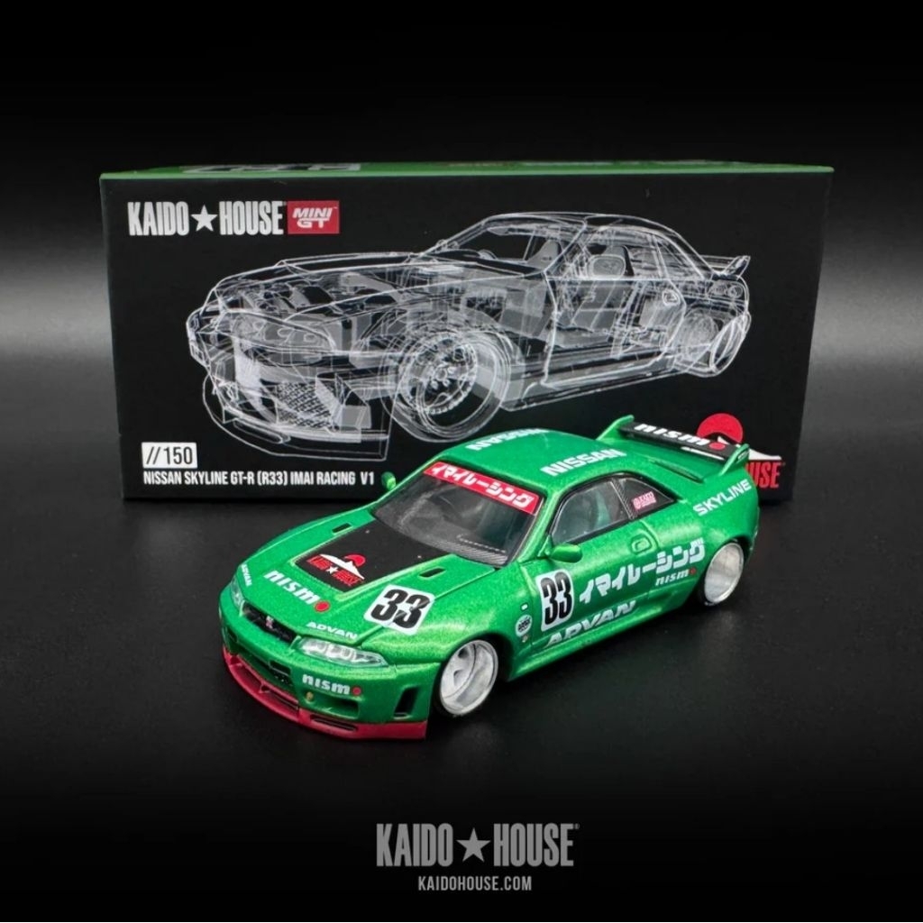 Jual Mini GT Kaido House nissan skyline gt-r r33 imai racing v1- Mini ...