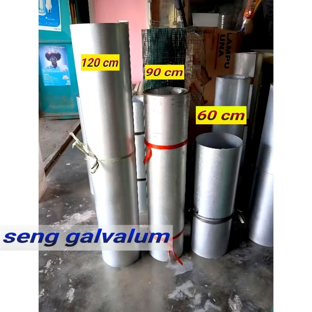 Jual Seng plat Galvalum atap gerobak 120 90 60 cm / plat galvalum ...