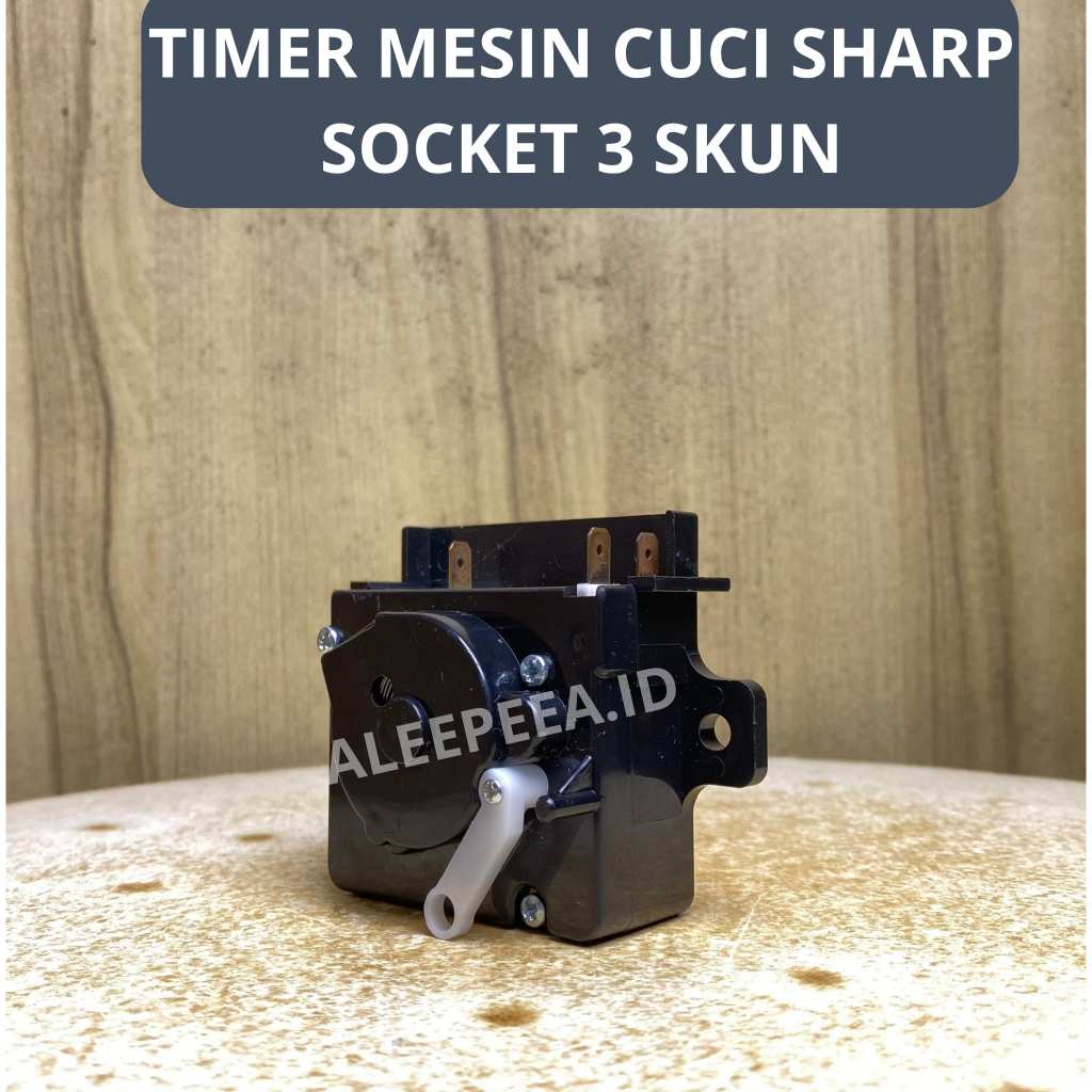 Jual Timer Sharp Timer Mesin cuci sharp 3 pin/skun timer sharp 3 socket ...
