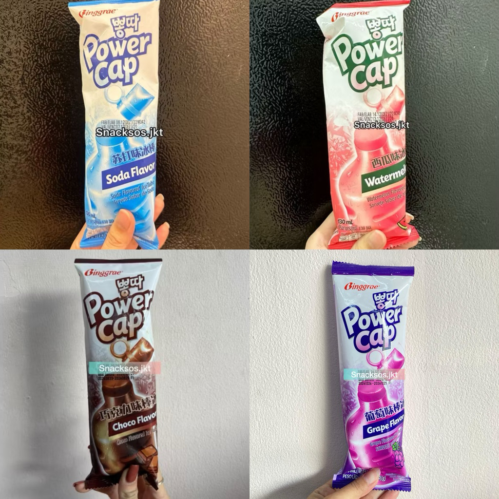 Jual BINGGRAE POWER CAP ICE TUBE SODA / WATERMELON / GRAPE / BANANA ...