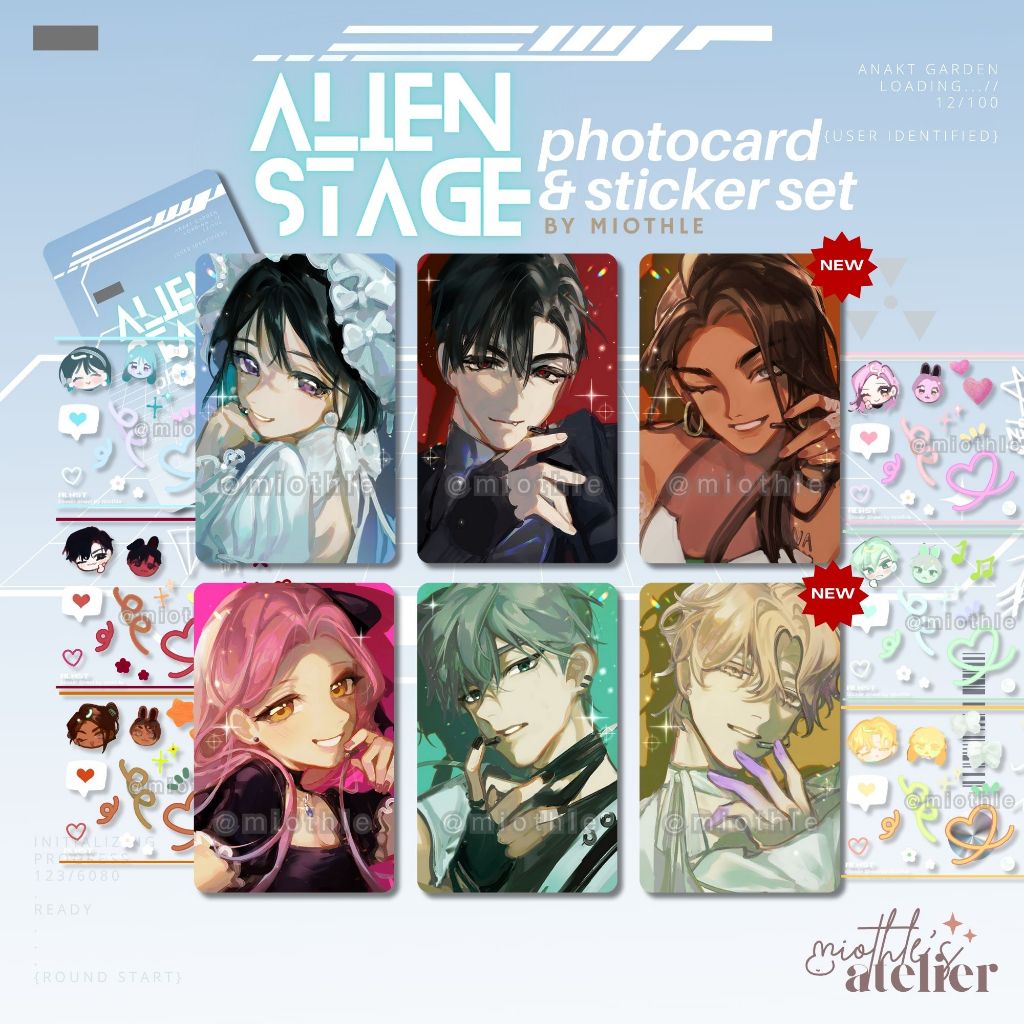 Jual Alien Stage ALNST Photocard Sticker Sheet Fan Merch by miothle ...