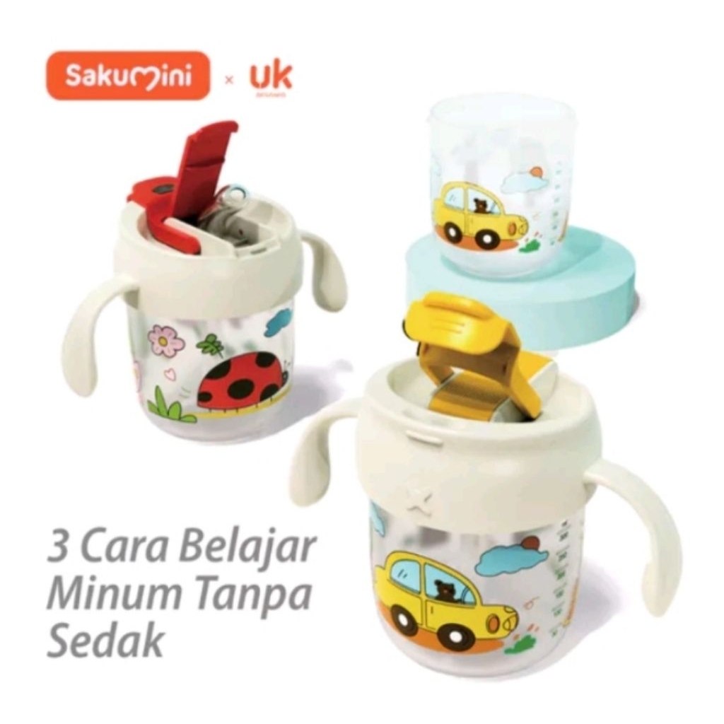 Jual Sakumini 3 In 1 Duckbill Children Training & Sippy Cup Sakumini ...