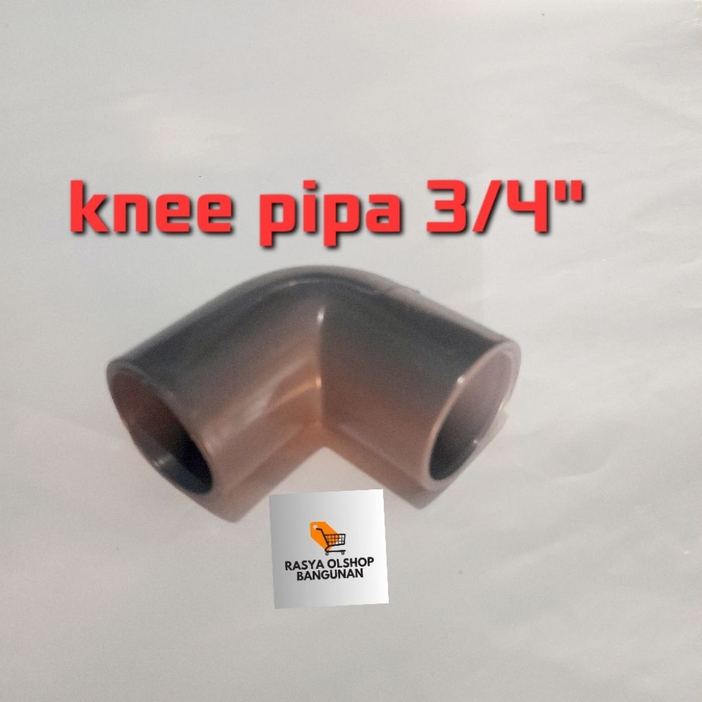 Jual sambungan pipa pvc paralon knee 3/4" merk JAYA | Shopee Indonesia