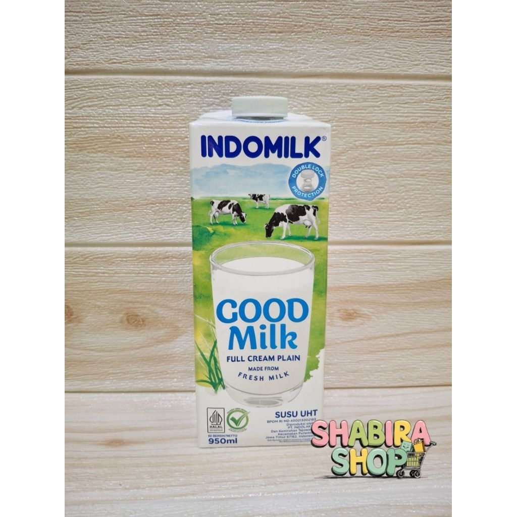 Jual PROMO! SUSU UHT SUSU FULL CREAM SUSU INDOMILK PLAIN 950ML MURAH ...