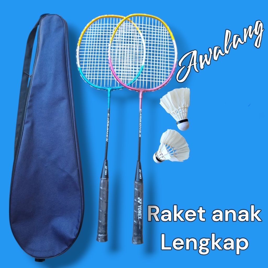 Jual Raket anak komplit siap pakai Raket murah | bulutangkis | kok ...