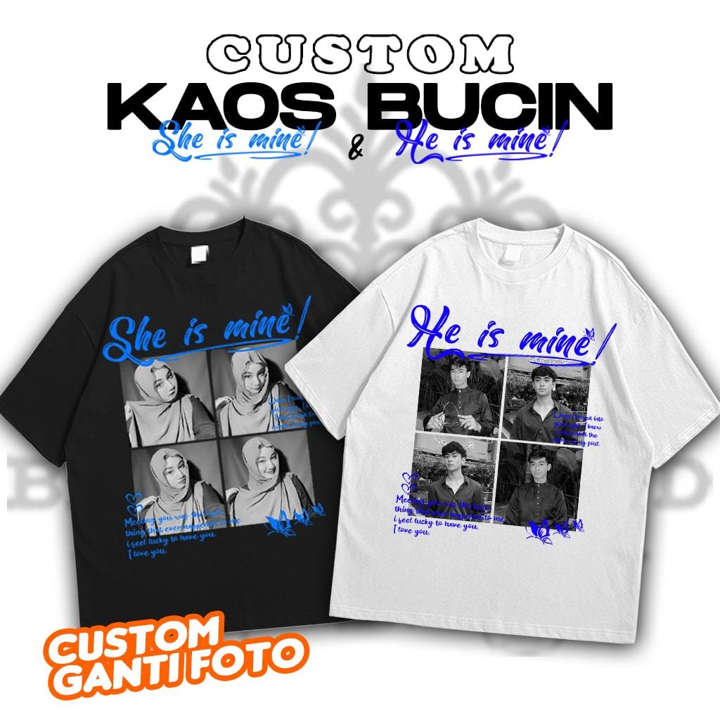 Jual [ FREE CUSTOM FOTO ] She Is Mine & He Is Mine Series Baru - Custom ...