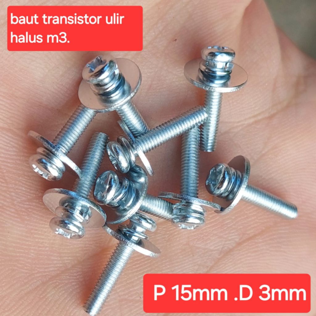 Jual Baut transistor + Ring 15mm | Shopee Indonesia