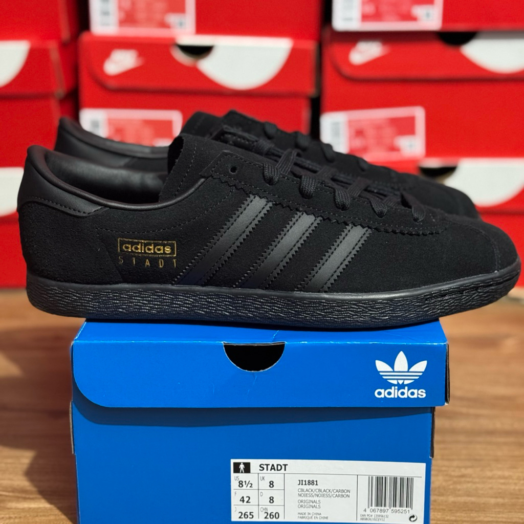 Jual Adidas STADT Core Black Core Black JI1881 | Shopee Indonesia