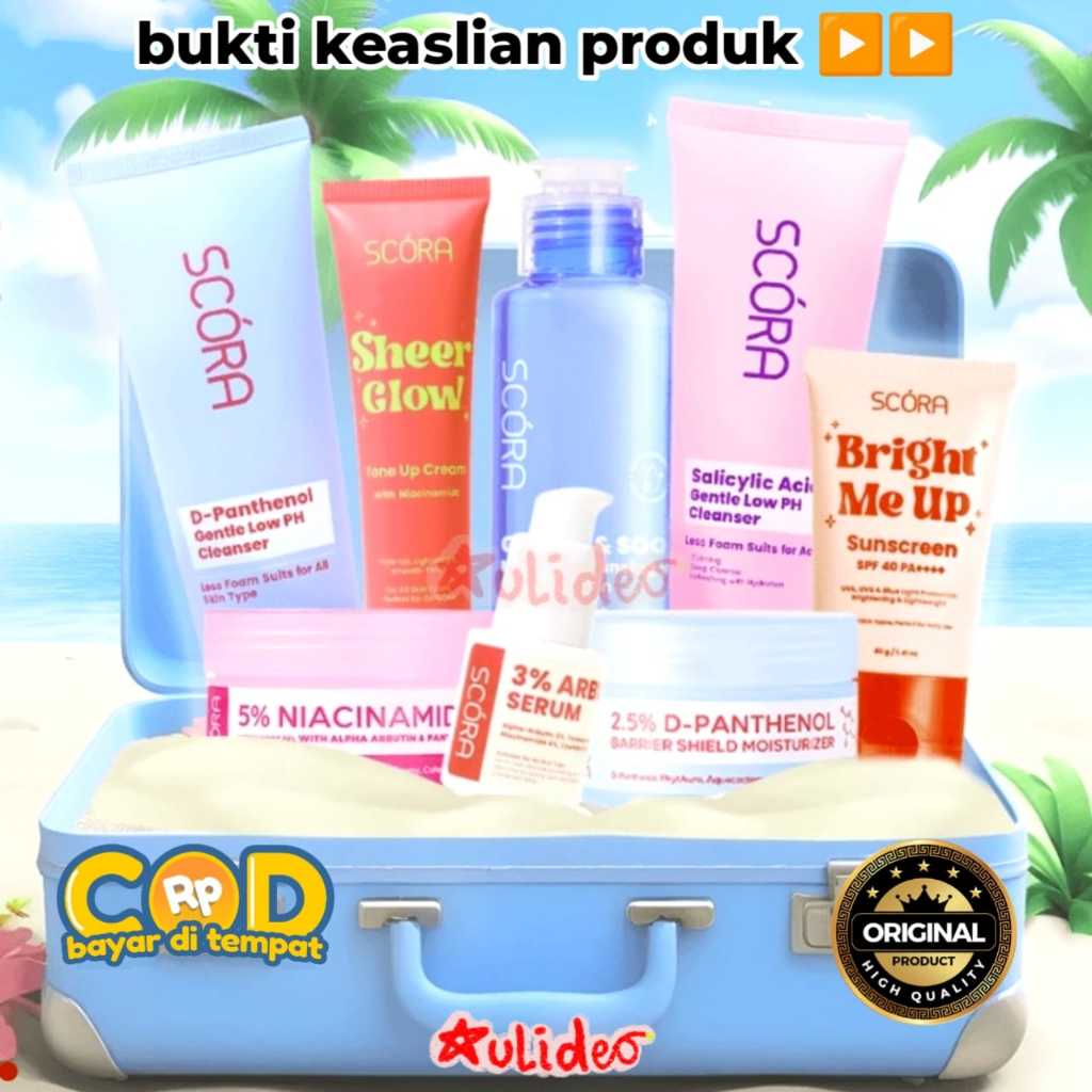 Jual Scora Skincare - Sunscreen Sheer Glow Micellar Cleansing Facial ...