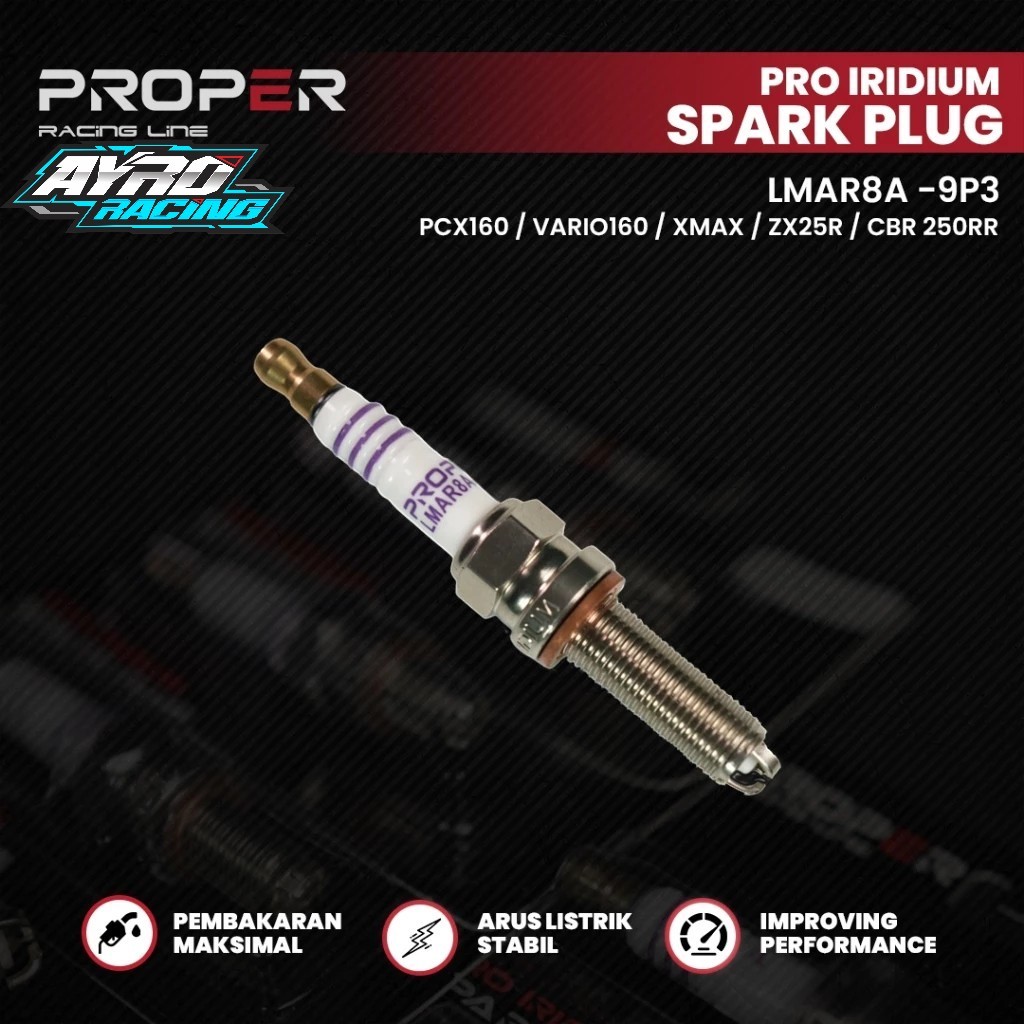 Jual Busi Proper Pro Iridium Vario 160 PCX 160 XMAX ZX25R Cbr 250RR ...