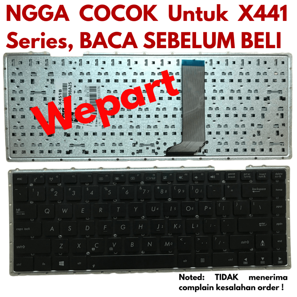 Jual Keyboard Laptop Asus A456 A456U A456UR K456 K456U K456UR R456 ...