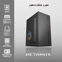 Jual Casing PC Betamax M-ATX Power up Plus PSU NERO 500 Watt | Shopee ...