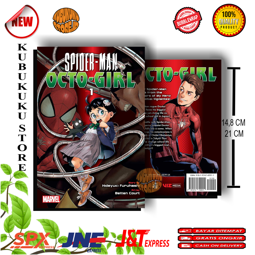 Jual Komik Manga Spider Man Octo Girl V01 Hideyuki Furuhashi 9296
