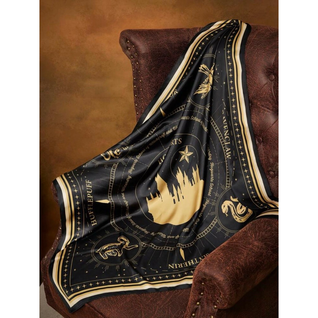 Jual [READY STOCK] potterhead.id Hogwarts Scarf Satin Hitam Harry ...
