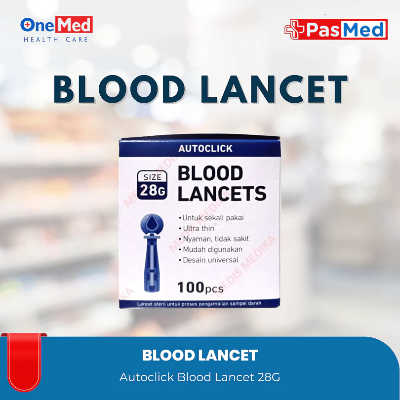 Jual OneMed Blood Lancets Box isi 100 pcs - PASMED | Shopee Indonesia