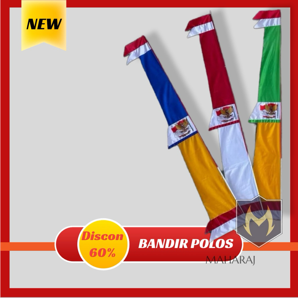 Jual Bendera Umbul Bandir Merah Putih Sablon Garuda Polos Warna Warni Untuk Acara HUT ...