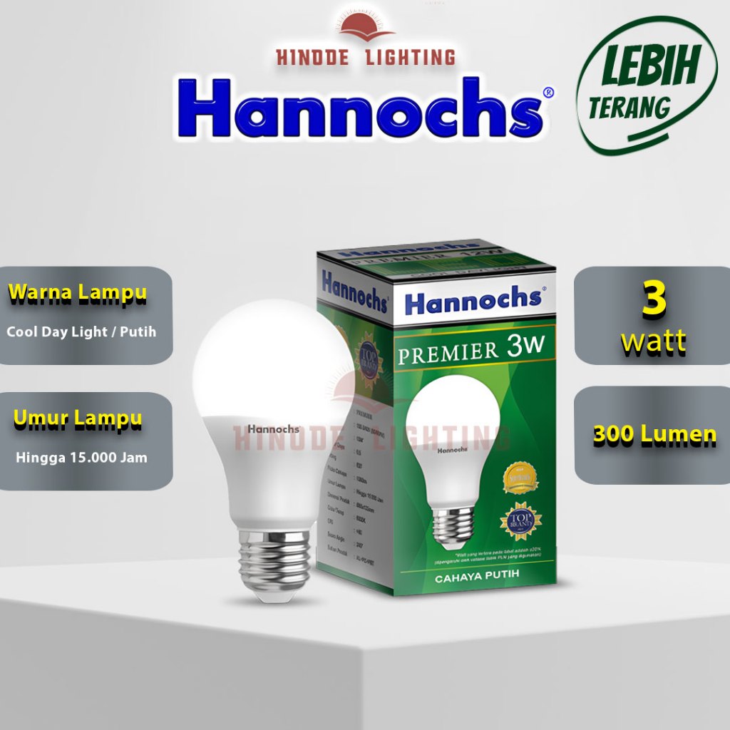 Jual Lampu Led Hannochs Premier 3w 5w 7w 9w 12w 15w 18w 25 watt Cahaya Putih (CDL) | Shopee ...