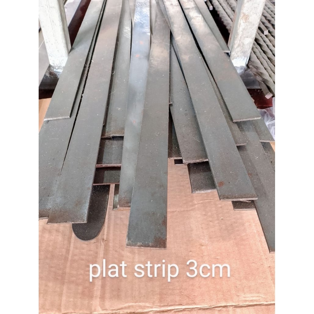Jual PLAT STRIP BESI UKURAN 3CM TEBAL 2MM | Shopee Indonesia