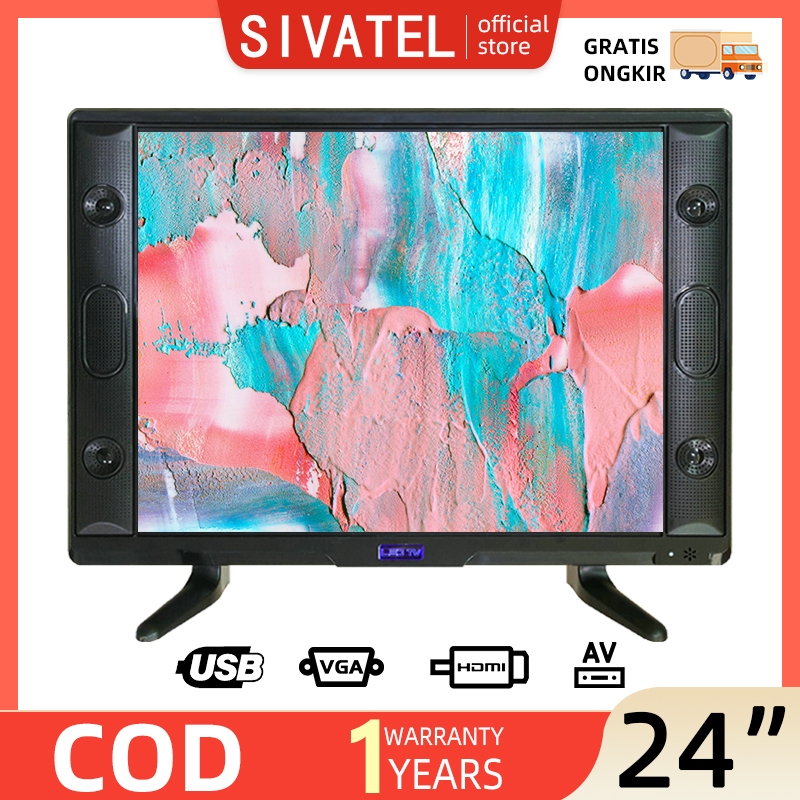 Jual Sivatel TV LED Digital 24 inch HD Ready Televisi Murah-USB HDMI ...